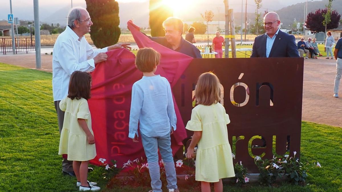 El actor Simón Andreu ya tiene su plaza en sa Pobla
