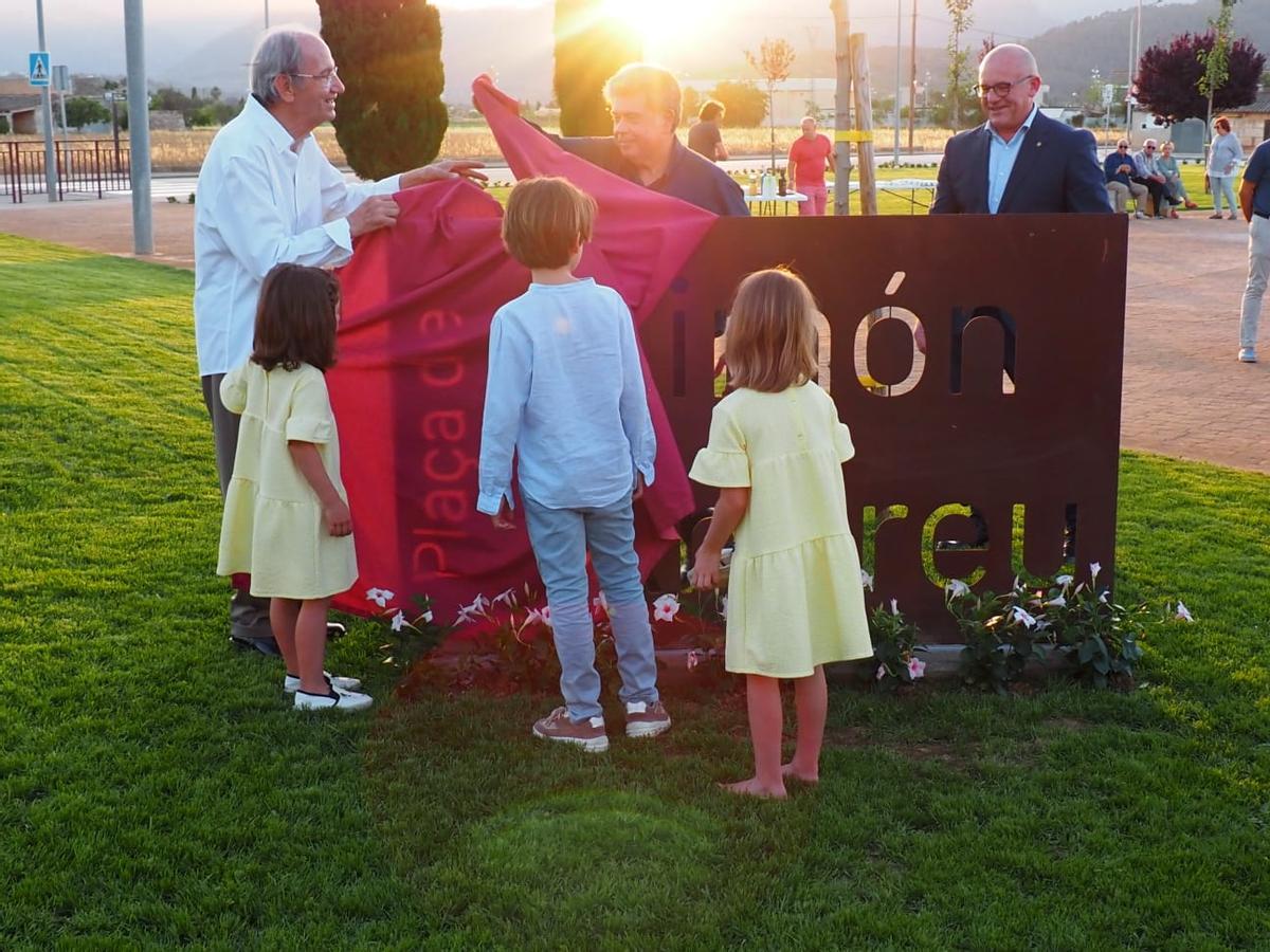 El actor Simón Andreu ya tiene su plaza en sa Pobla
