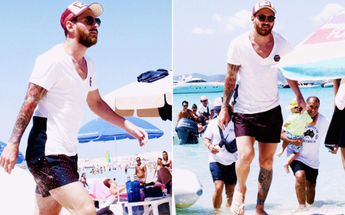 Leo Messi, de vacaciones en Formentera