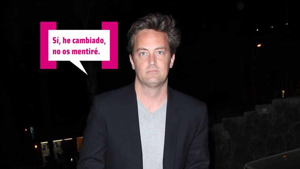 El impresionante cambio físico de Matthew Perry