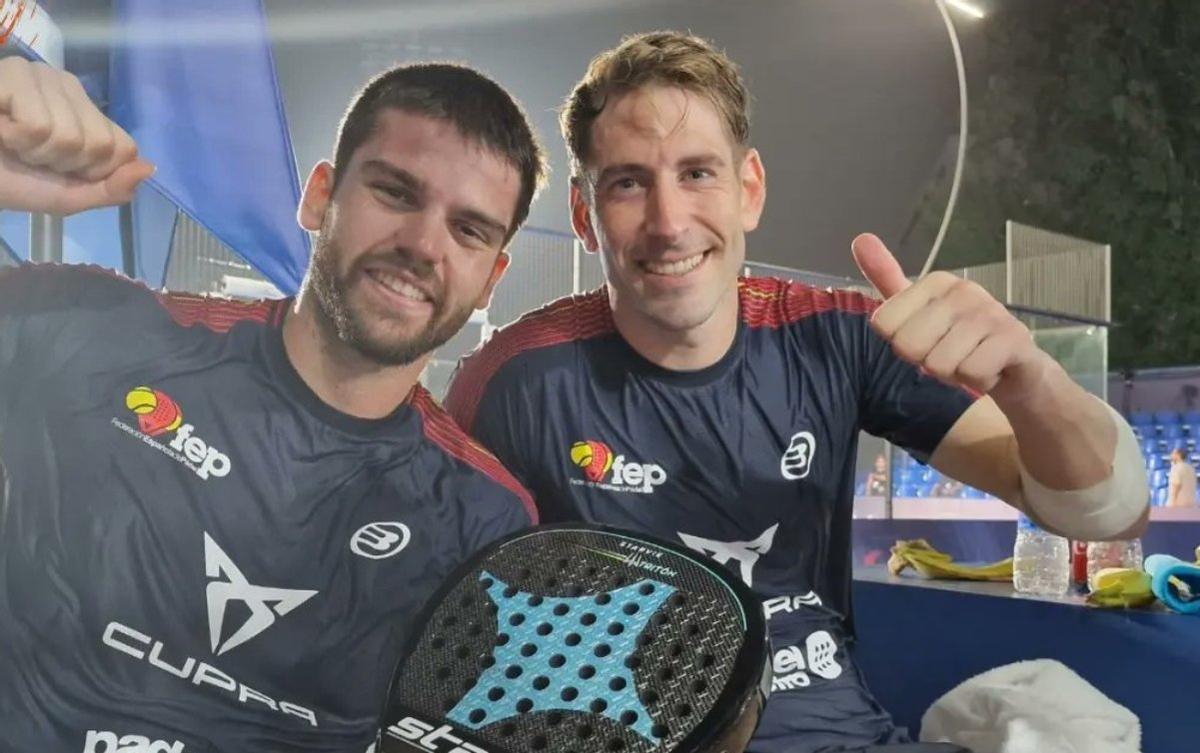 Javi Garrido ya está con España en la final del Mundial de pádel