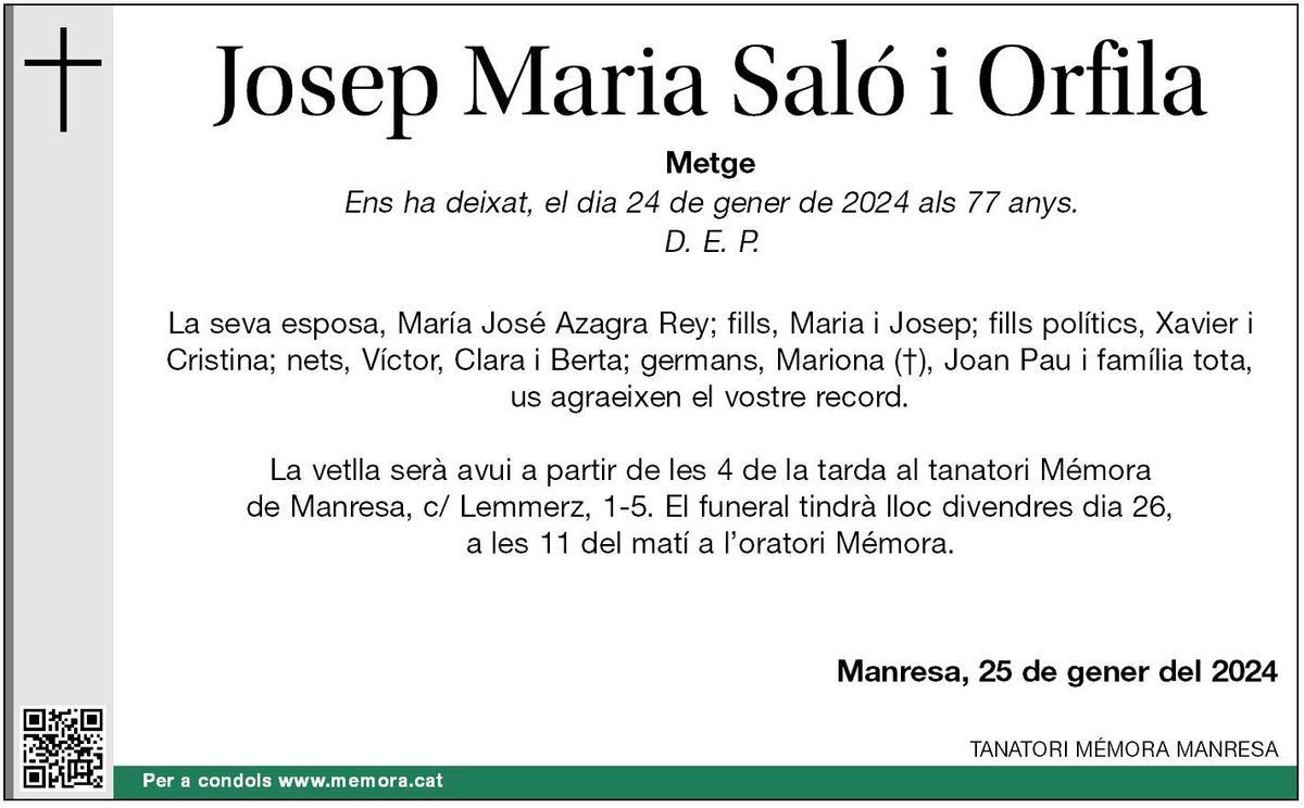 Necrològiques del 25 de gener del 2024