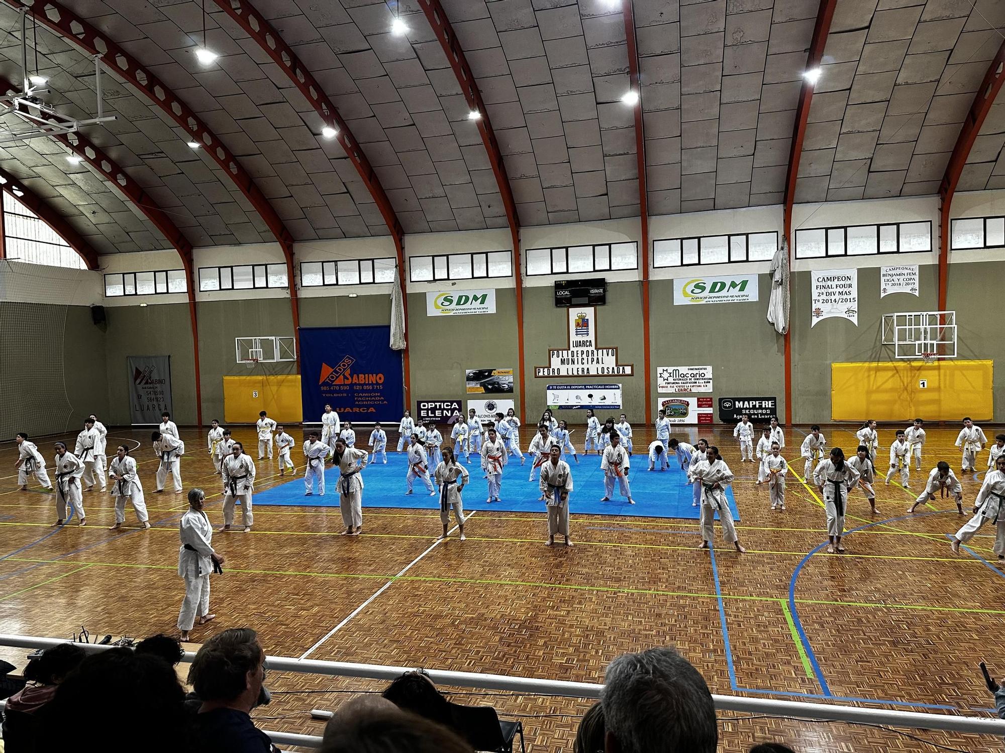 EN IMÁGENES: Exhibición de kárate en el polideportivo Pedro Llera ...