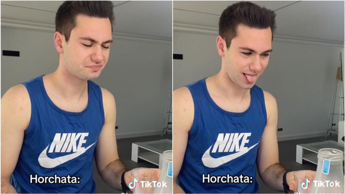 Viral en TikTok | Un canadiense prueba por primera vez la horchata y la ...