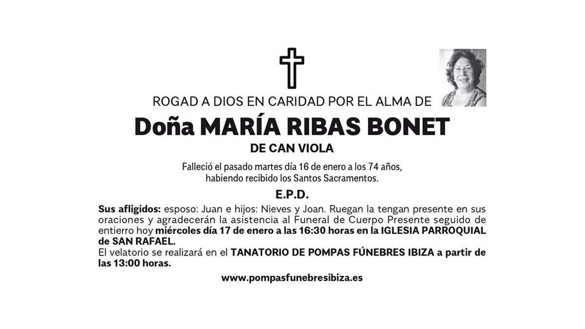 Nota María Ribas Bonet