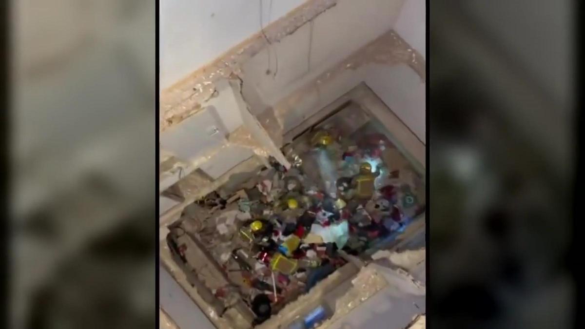 Así es el impactante aspecto del edificio derrumbado de Badalona | VÍDEO