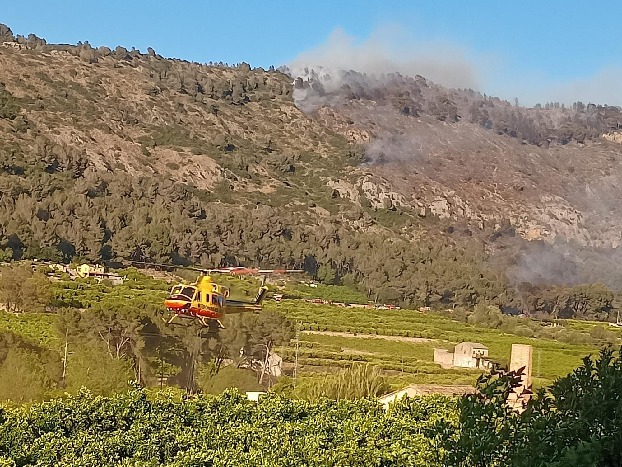 Así ha quedado la Murta y la Casella tras el incendio