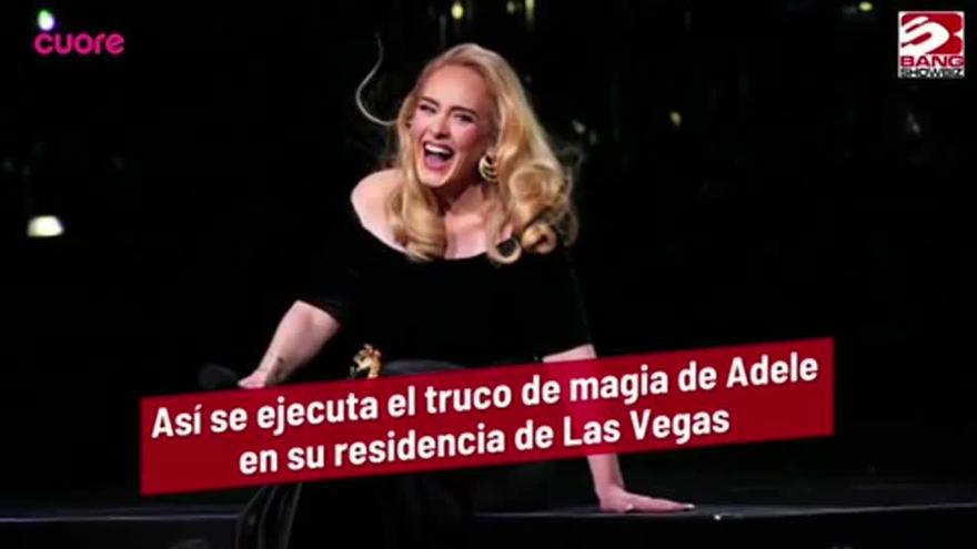 Así se hace el famoso truco de Adele en Las Vegas - Cuore