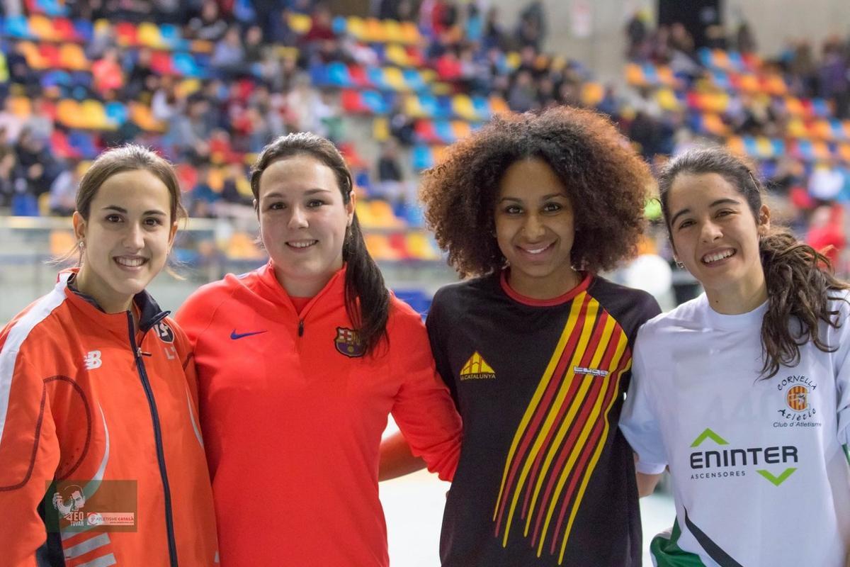 Ingrid Andrés campeona de Catalunya promesa de 200 metros lisos indoor