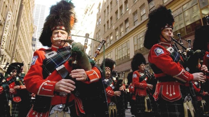 Gaiteros gallegos en Nueva York