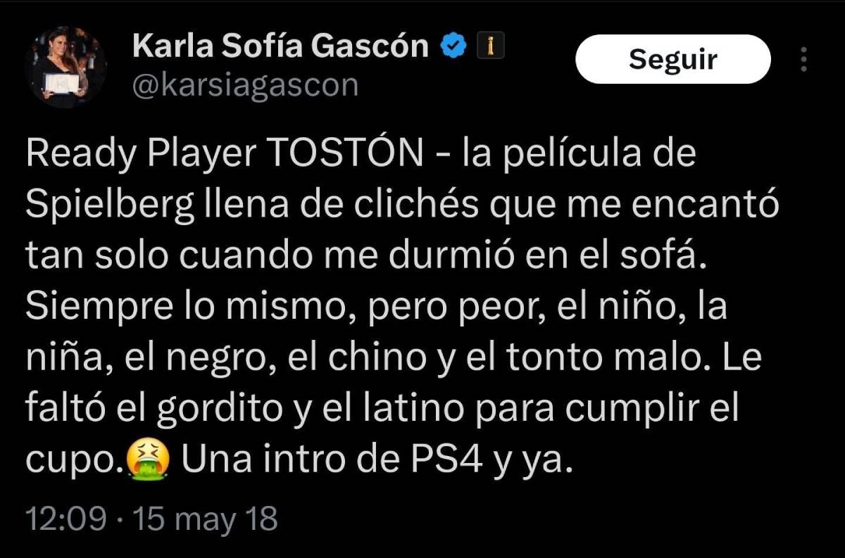 KARLA SOFÍA GASCÓN DISCULPAS COMENTARIOS PASADO | Karla Sofía Gascón se ...