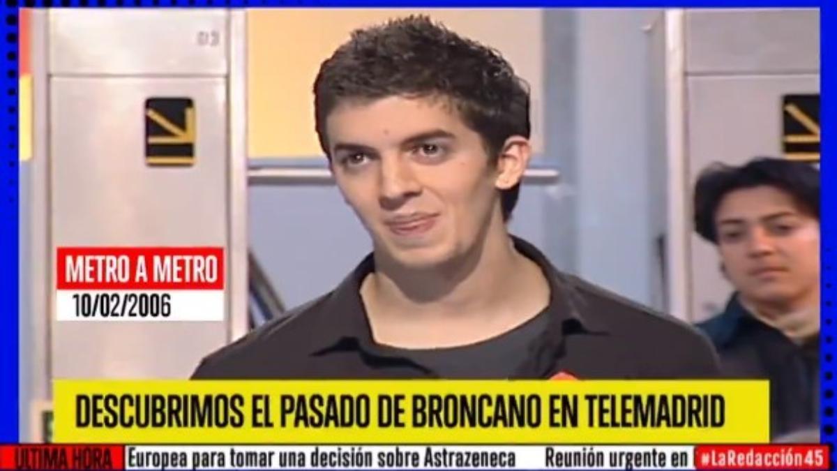Broncano y su asombroso debut en televisión hace 18 años