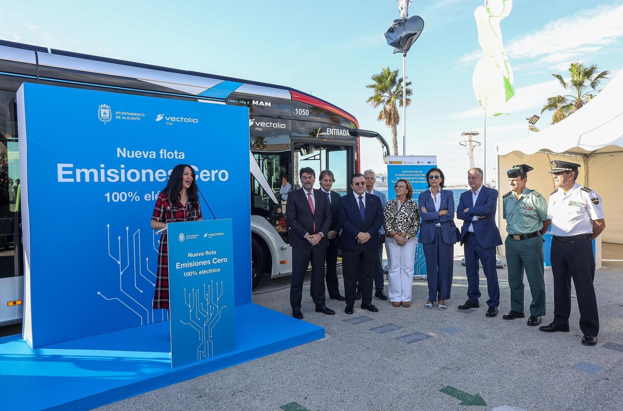 Presentación de los nuevos autobuses híbridos y eléctricos de Vectalia