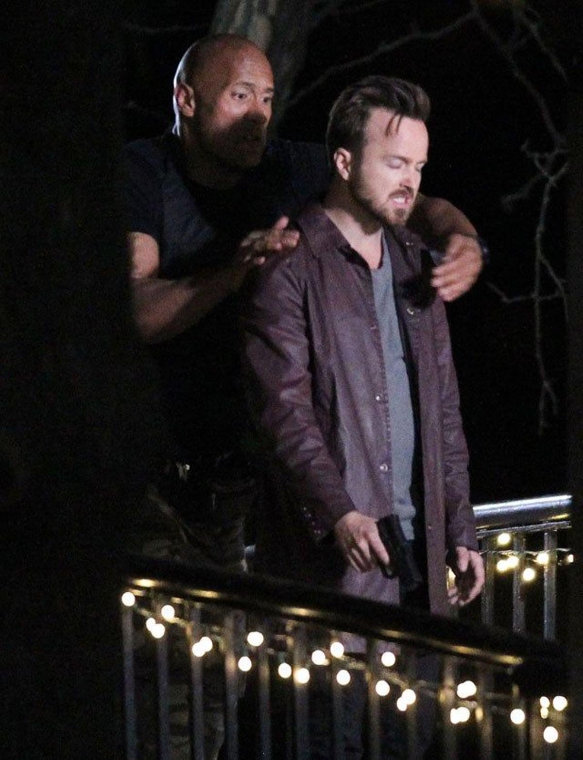 Dwayne 'The Rock' Johnson y Aaron Paul ruedan juntos en Boston - Cuore