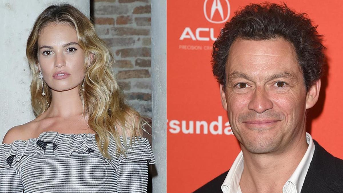 Lily James, pillada con el actor Dominic West ante el asombro de la ...