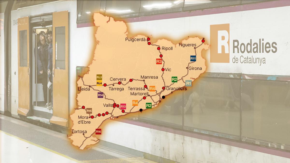 Els 23 punts crítics que Renfe identifica a la xarxa de Rodalies