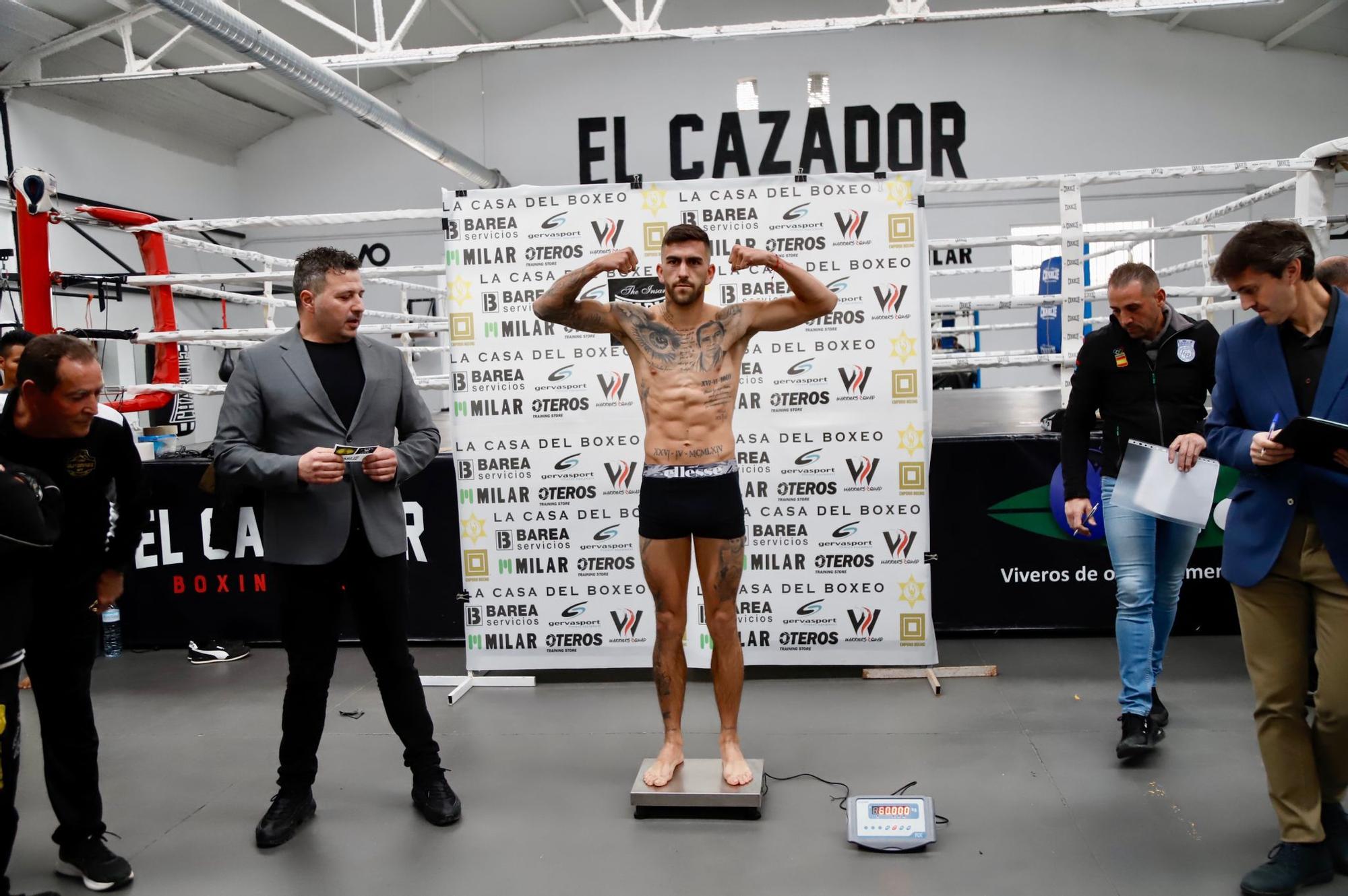 Las imágenes del pesaje de El Cazador Jr y Ronny Landaeta - Diario Córdoba