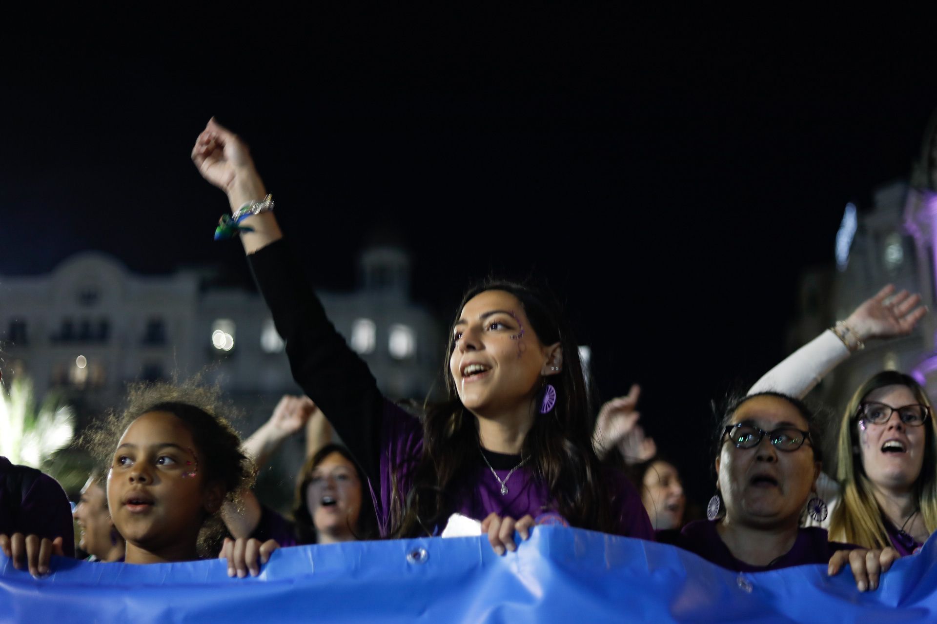 La manifestación de la Coordinadora Feminista de València para celebrar ...