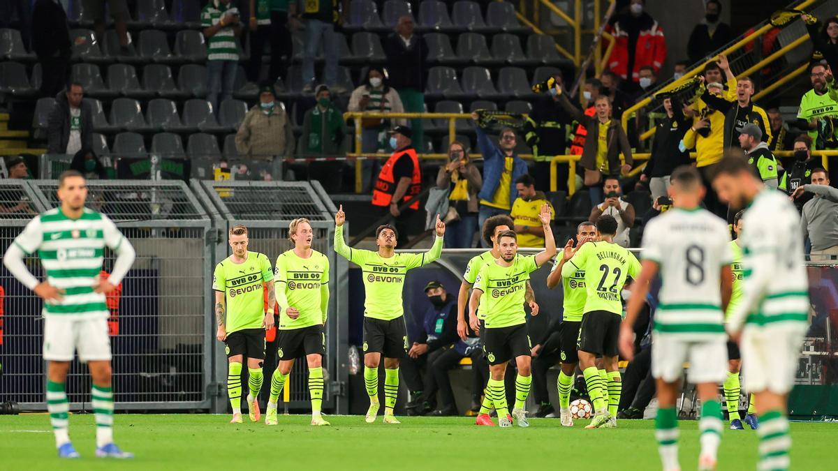 Resumen y goles del Dortmund - Sporting (1-0) partido de la jornada 2..