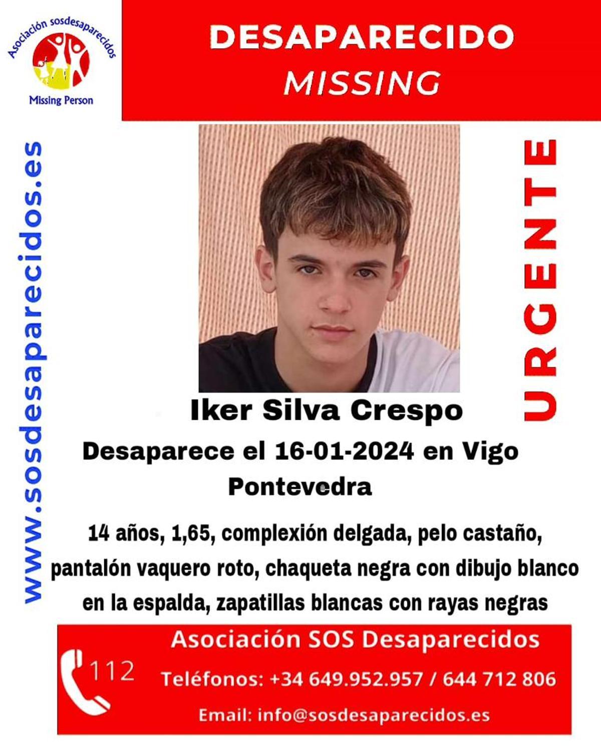 DESAPARECIDOS VIGO Alerta En Vigo Por La Desaparici n De Un Ni o De 14 DESAPARECIDOS VIGO Alerta En Vigo Por La Desaparici n De Un Ni o De 14