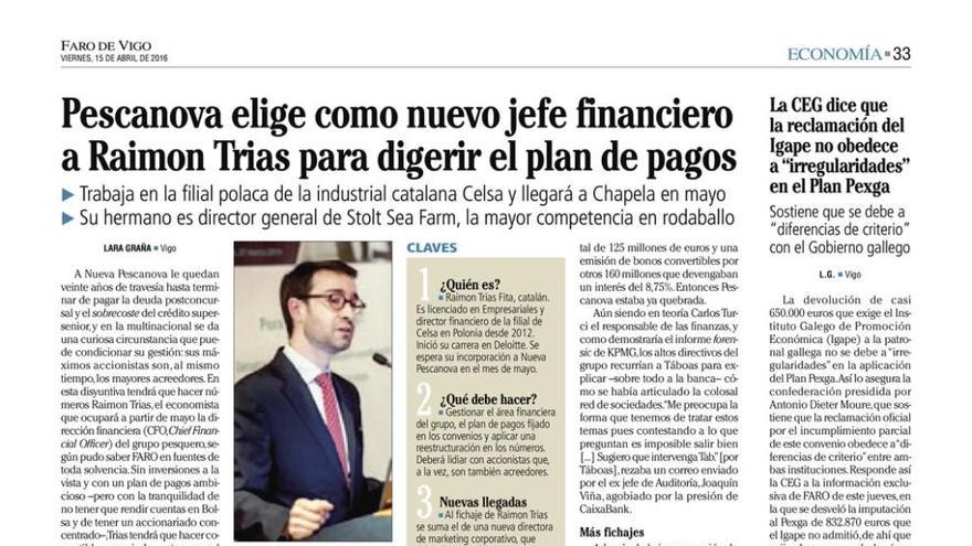 Pescanova SA defenderá en los tribunales el contrato que ha demandado ...