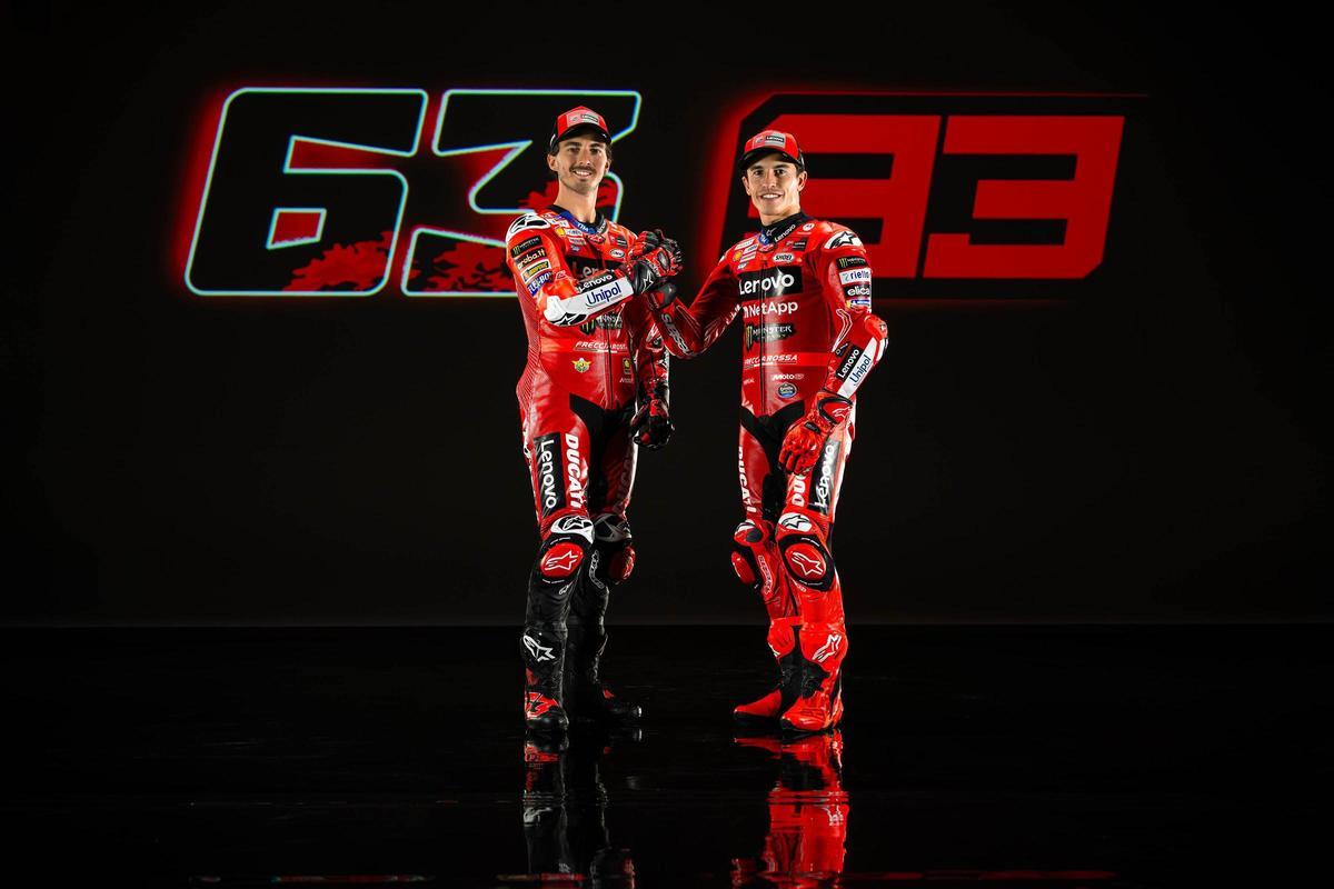Presentación de Marc Márquez y Pecco Bagnaia con Ducati, en directo