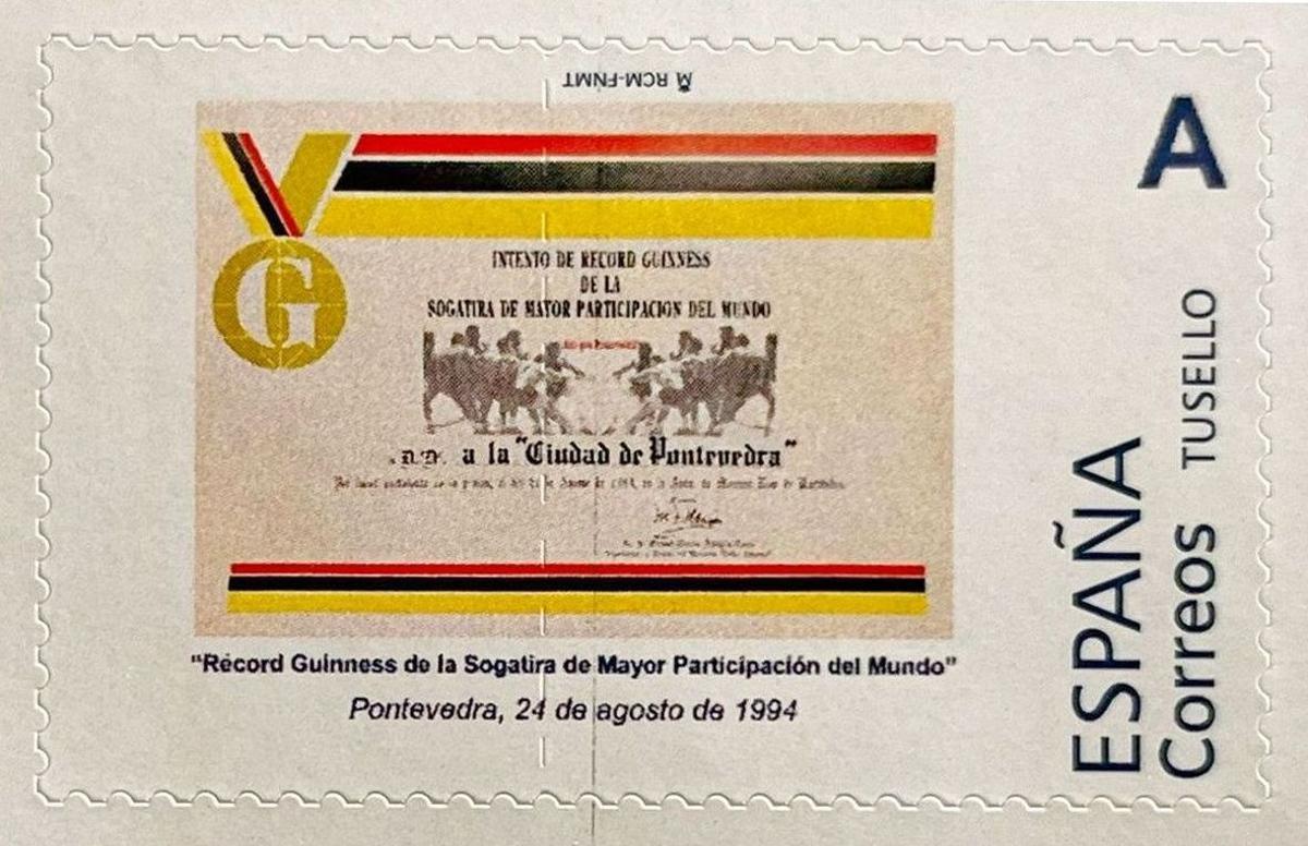 Un sello conmemora el 30 aniversario del récord en Pontevedra de la ...