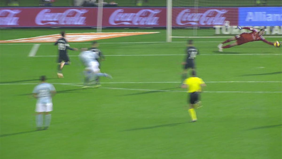 Los paradones de Courtois en Balaídos