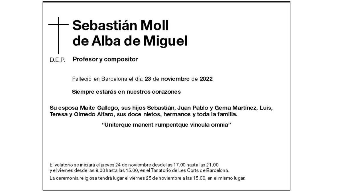Sebastián Moll de Alba de Miguel