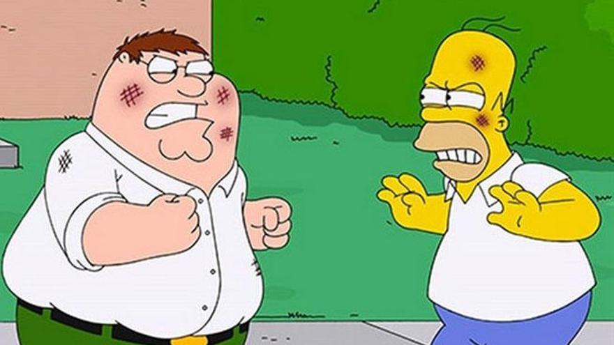 Las esperadas imágenes del 'crossover' entre Los Simpson y Padre de Familia