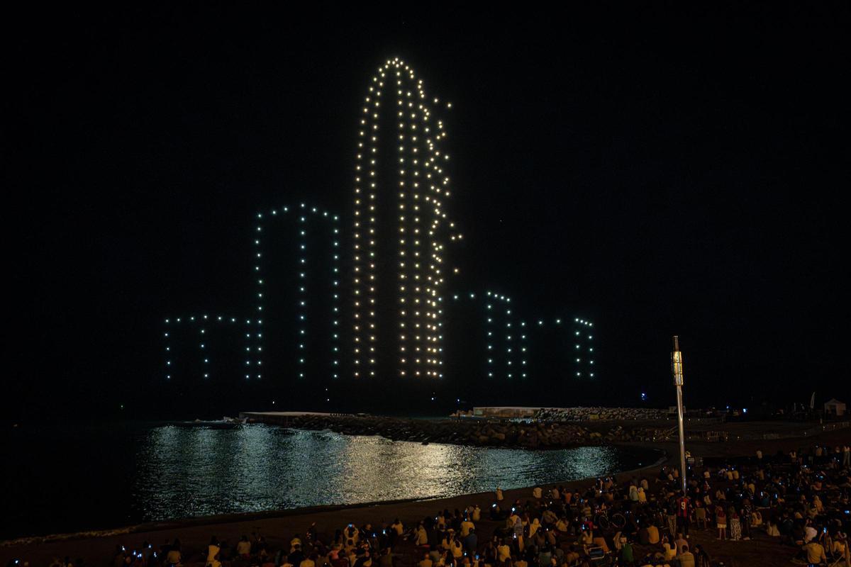 'Formas de Barcelona', el espectáculo con drones de la Mercè