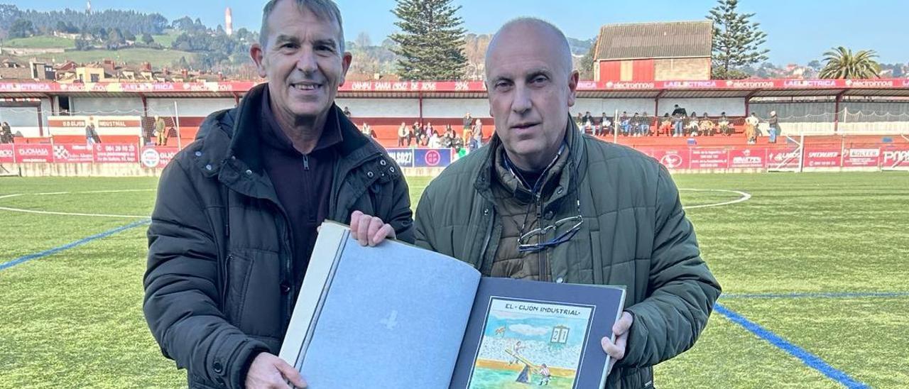 El fútbol visto desde las acuarelas: el Gijón Industrial homenajea a ...