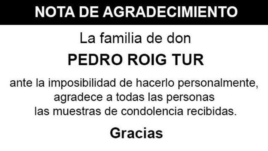 Nota Pedro Roig Tur