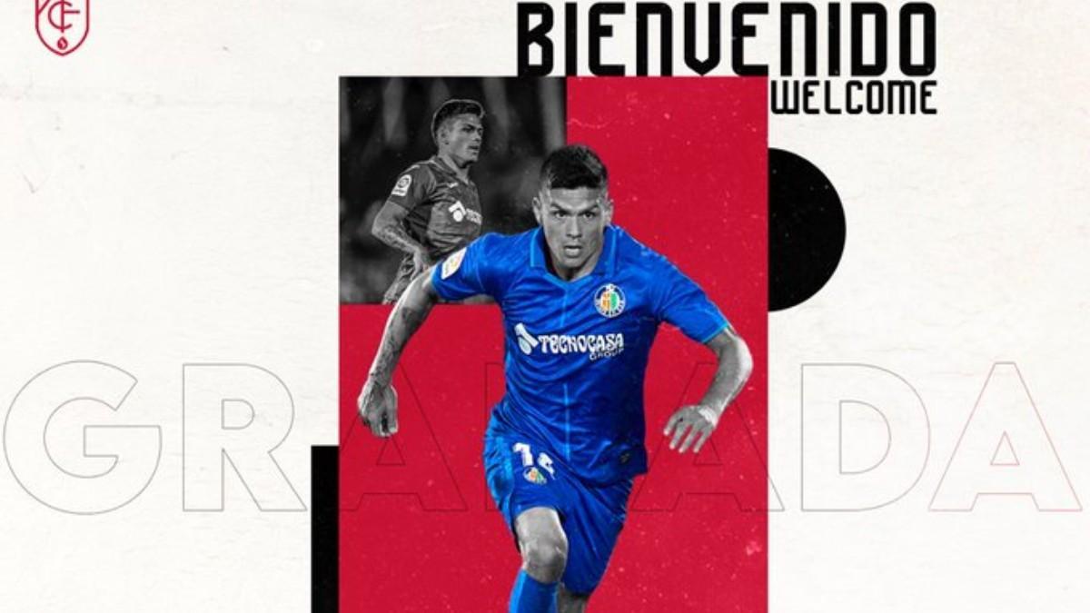 Jonathan Silva, cedido por el Getafe al Granada con opción de compra