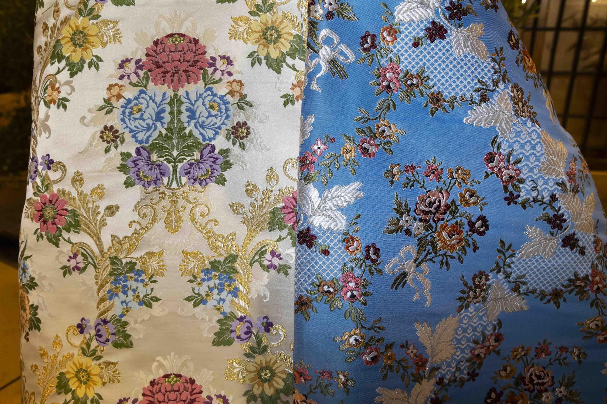 Así son las telas de la corte de la Fallera Mayor Infantil de València 2024