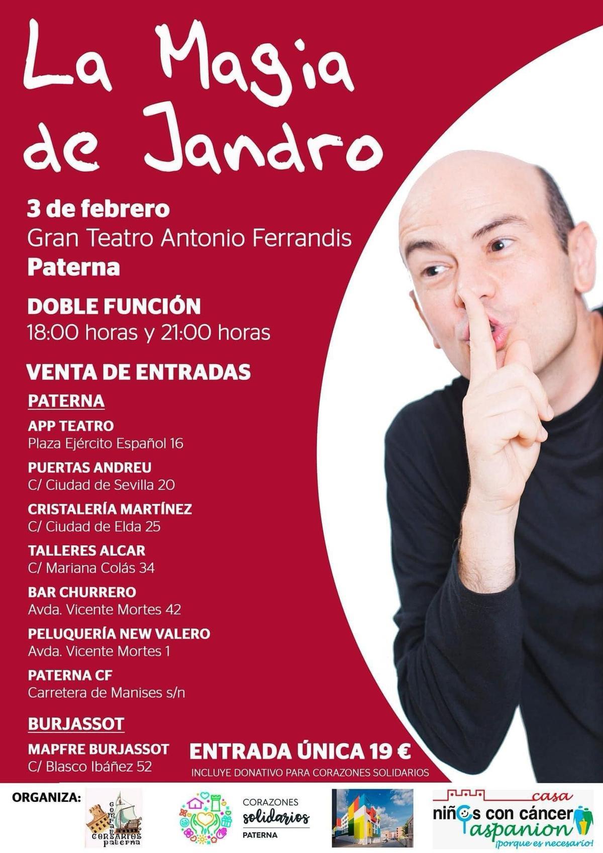 El humorista Jandro llega a Paterna de la mano de la comparsa Corsarios