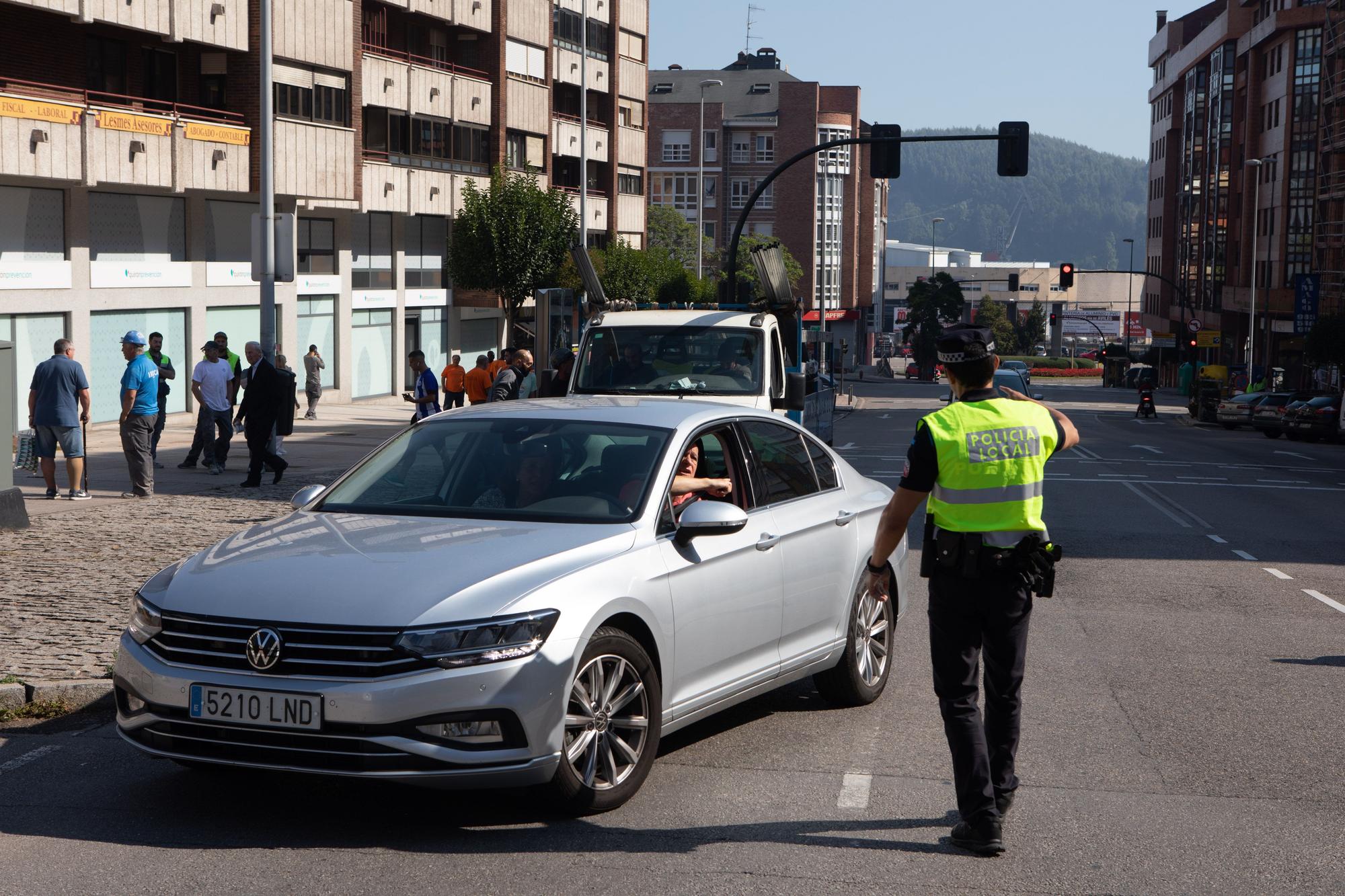 En imágenes: fuga de gas en Avilés