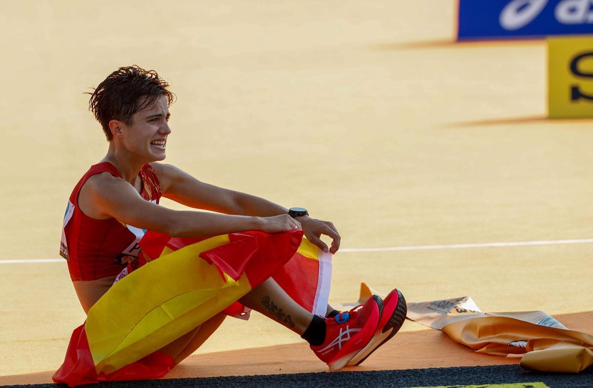 La española María Pérez, campeona del mundo de 20 kilómetros marcha/FOTOS