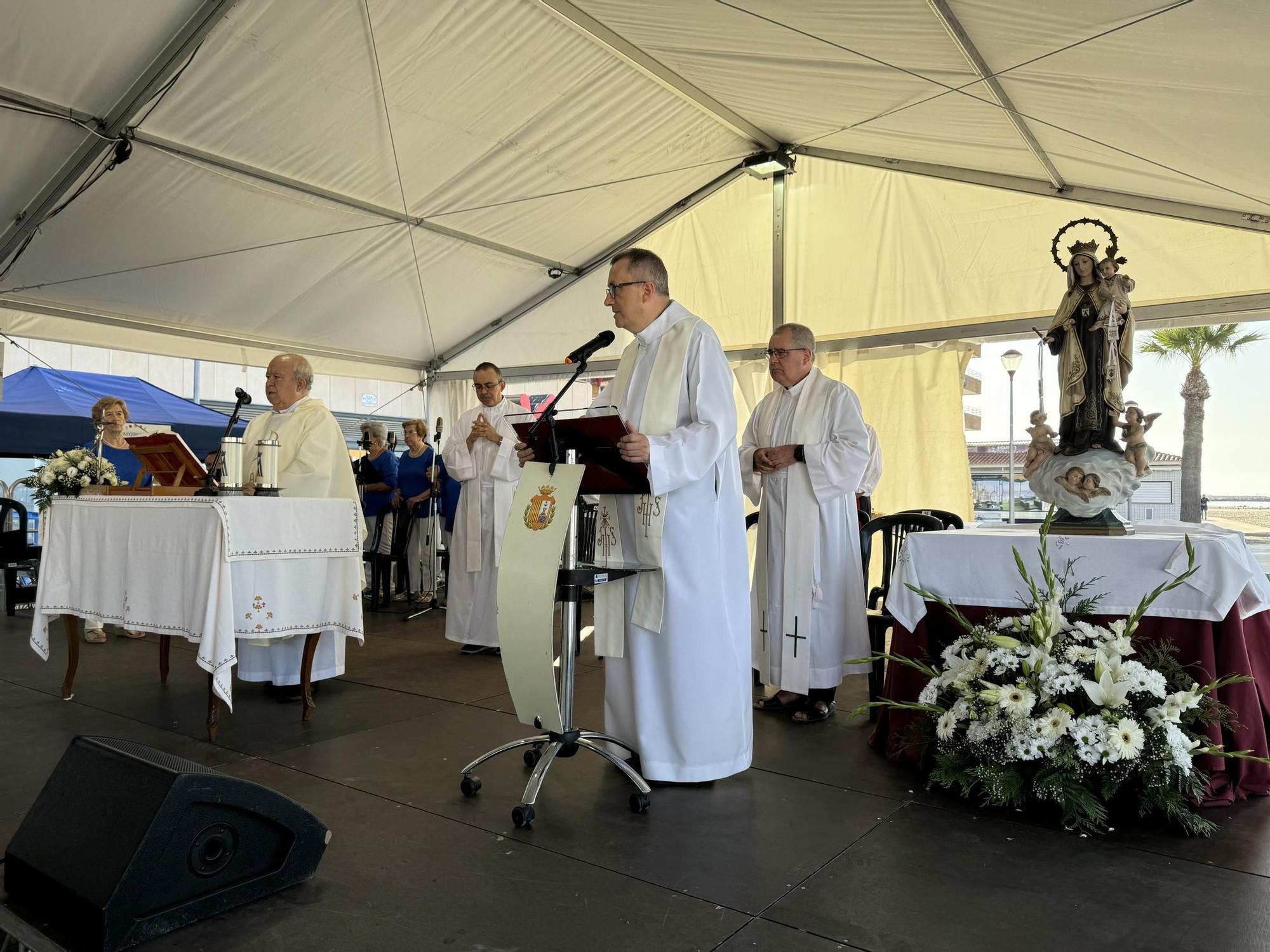 Festividad De La Virgen Del Carmen En Santa Pola Misa Y Ofrenda Floral