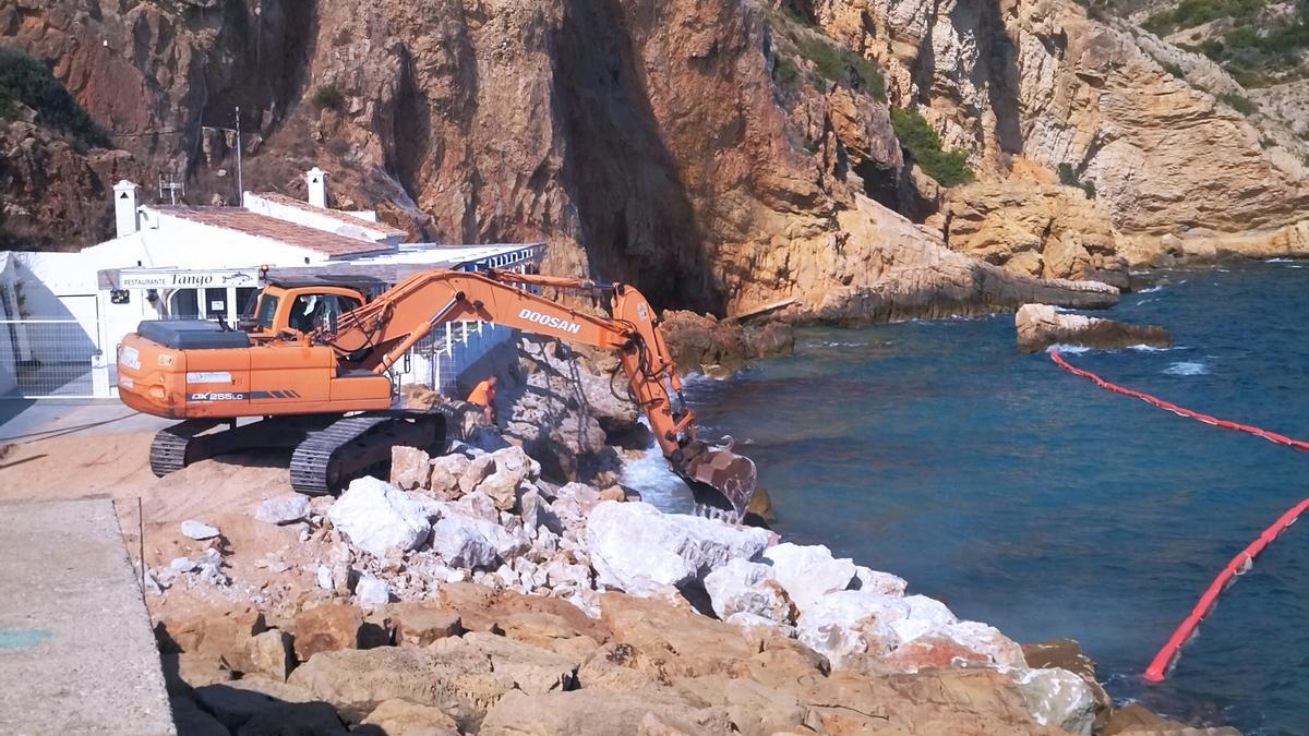 Adiós para siempre a la cala del Tangó de Xàbia