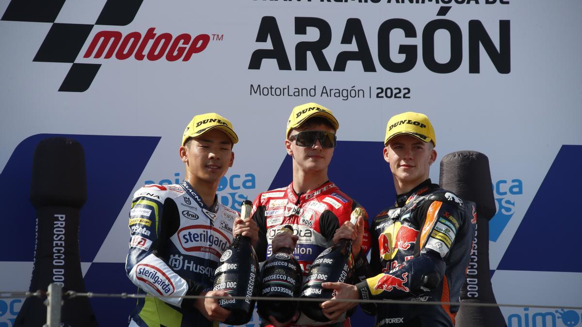 Dani Holgado logra en Aragón su primer podio en el Mundial