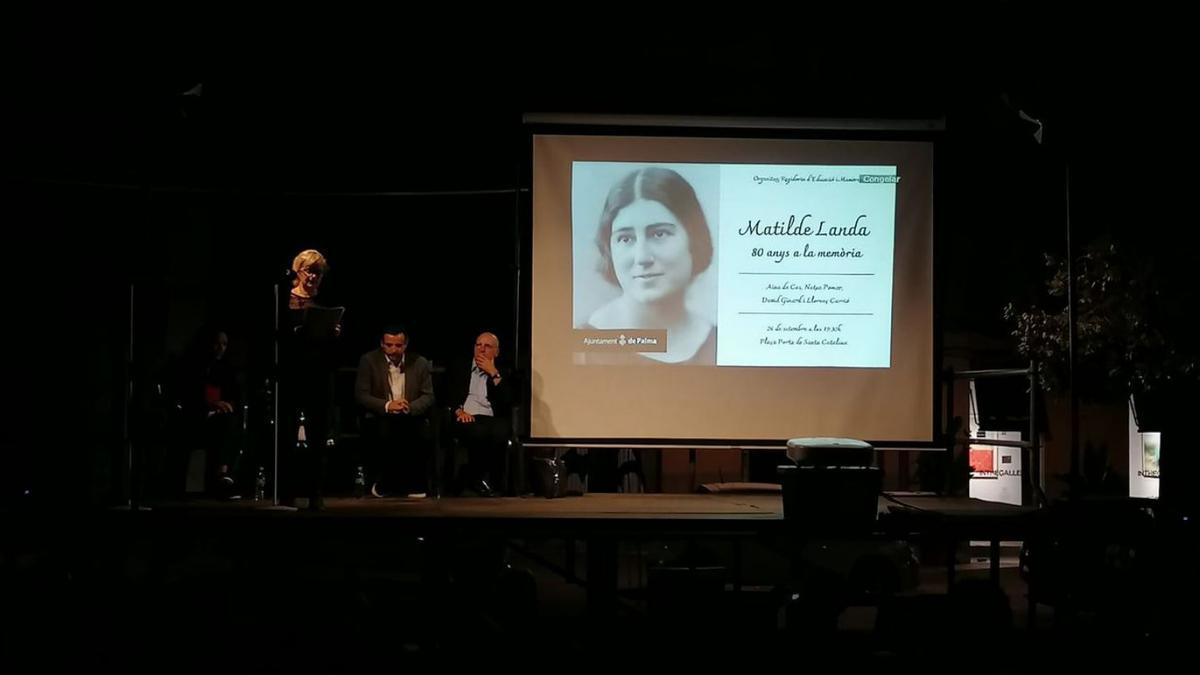 Cort recuerda a la activista Matilde Landa