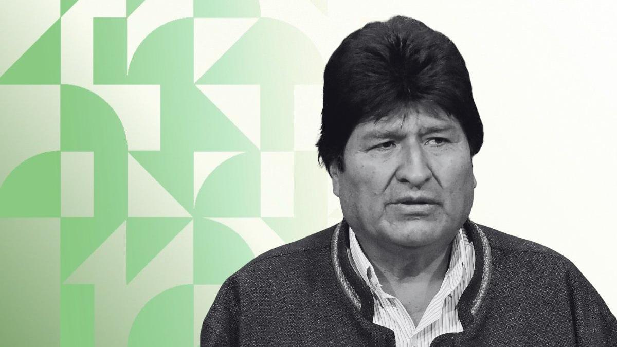 Evo Morales en un país con llamas