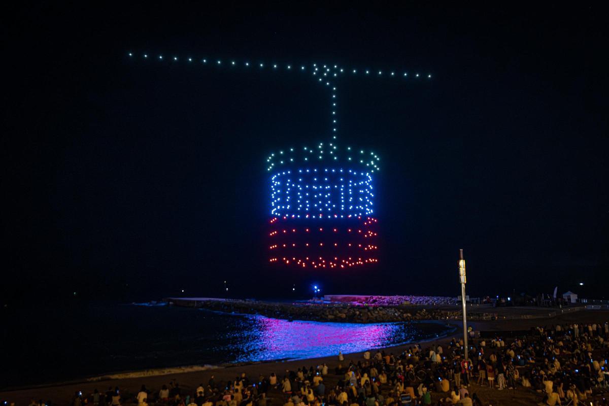 'Formas de Barcelona', el espectáculo con drones de la Mercè
