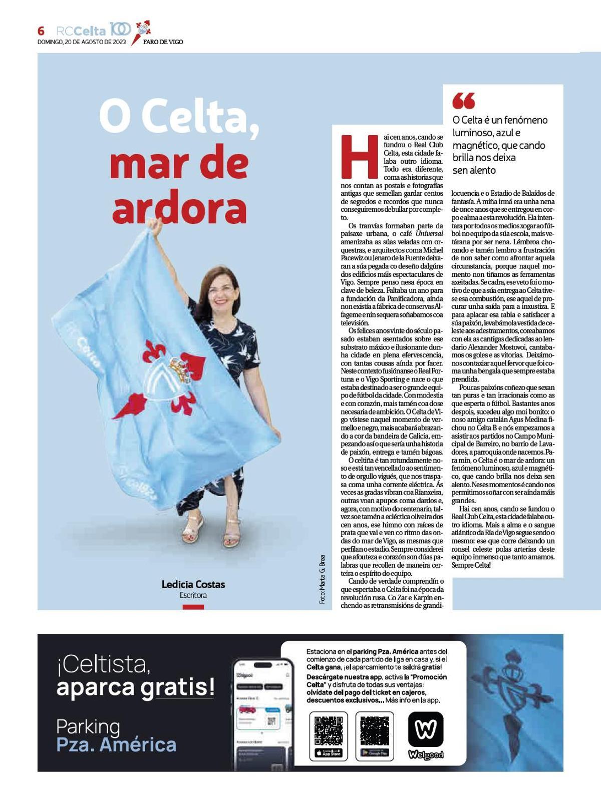 Carta al Celta por un amor que ya dura cien años