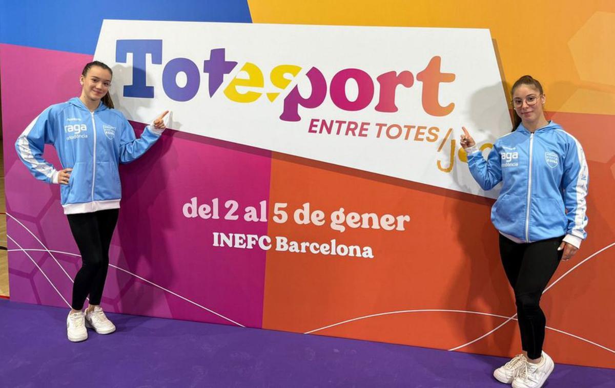 Lorena Medina i Laia Font, gimnastes de referència