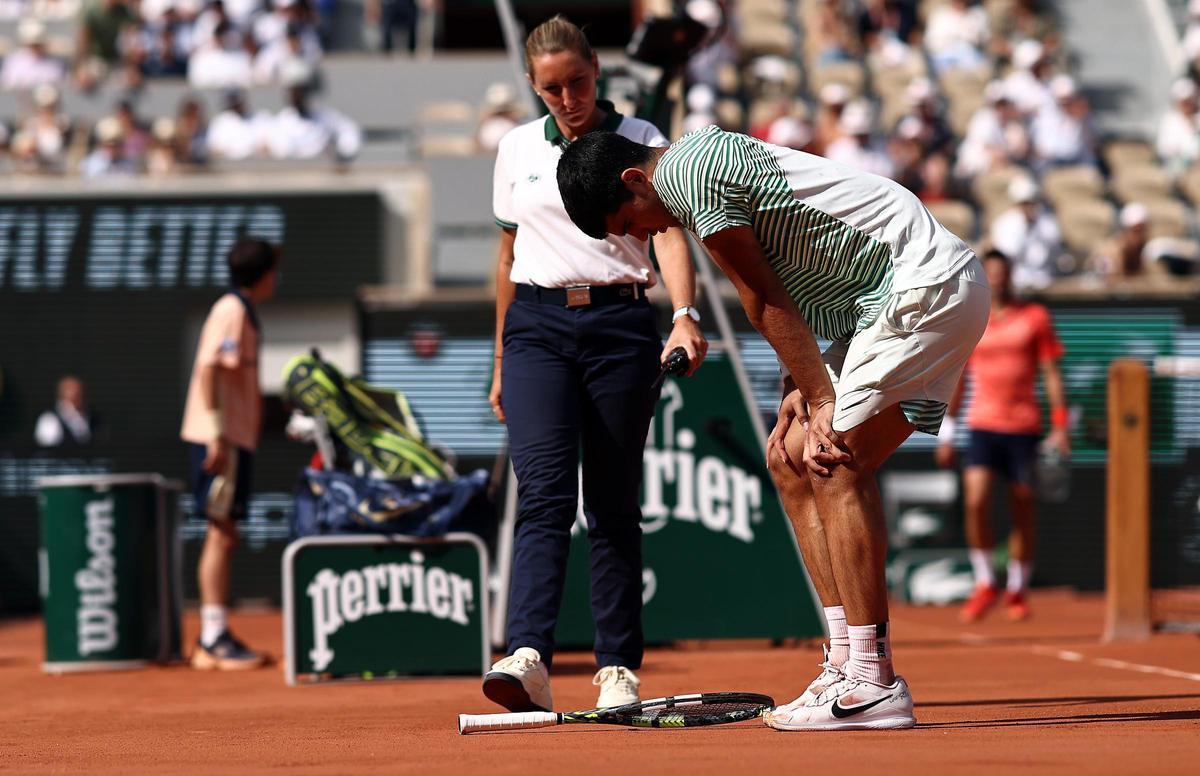 Roland Garros: Carlos Alcaraz - Novak Djokovic, en imágenes