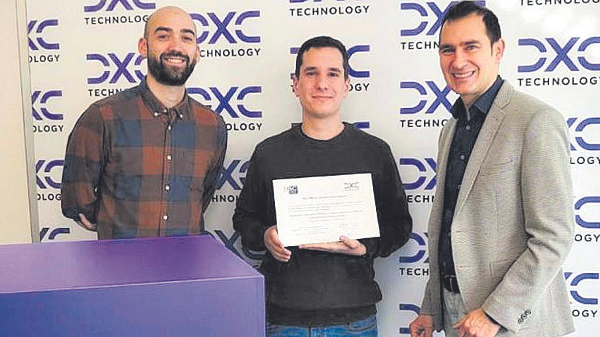 O traballo fin de mestrado de Baleato, galardoado por DXC Technology