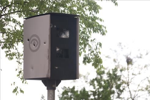 Destrozado a tiros un radar a la entrada de Salt