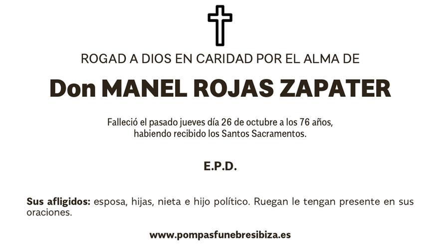 Esquela Manel Rojas Zapater - Diario de Ibiza